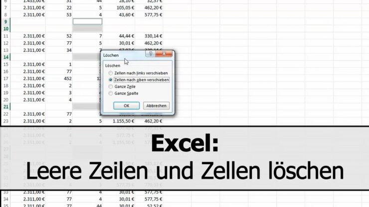 🥇 Leere zeilen löschen excel 2025: 5 einfache Schritte für mehr Übersicht